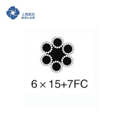 China Goods Net Lashing Bunding 6x15+7FC Galvanized Steel Rope for sale