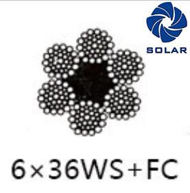 China 6x36WS+FC Line Contacted Lifting Wire Rope for sale
