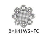 China 8xK41WS+FC Galvanized Steel Wire For Offshore Installation for sale