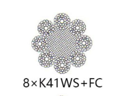 China 8xK41WS+FC Galvanized Steel Wire For Offshore Installation for sale