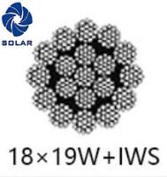 China Crane Hoisting 18x19W+IWS Steel Wire Rope For Port Load for sale