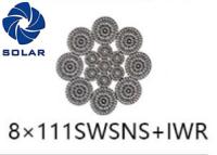 China Point Line Contacted 8x111SWSNS+IWR Galvanized Steel Wire Rope for sale