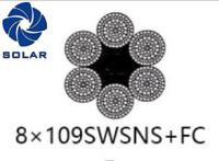 China Marine Lifting 8x109SWSNS+FC Steel Wire Rope for sale