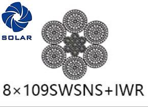 China Salvage Shock Load 8x109SWSNS+IWR Lifting Wire Rope for sale