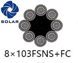 China Construction Fiber Core 8x103FSNS+FC Steel Wire Rope for sale