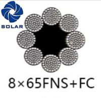 China Heated Condition Point 8x65FNS+FC Lifting Steel Wire Rope for sale