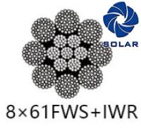 China Marine Lifting 20mm 8x61FWS+IWR Steel Wire Rope for sale