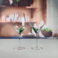 China 530ml Volume Customized Handblow Clear Red Wine Glass Martini Glass Suitable for Party Durable Stylish Sample Within 7 Days for sale