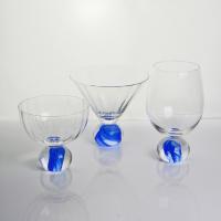 China Elegant Blue Cloud Crystal Wine Glass Set Ideal For Restaurants Hotels Bars And Catering Services Providing Superior Clarity And Style for sale