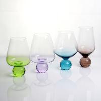 China Crystal Wine Glass Mouth Blown Hand Blown Glass With Color Gradient And Multiple Size Options Ideal For Parties And Gifts for sale