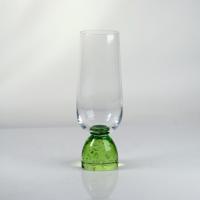 China Handcrafted Bubble Base Crystal Wine Glass Goblet with Lead Free Crystal Glass for Elegant Dining for sale