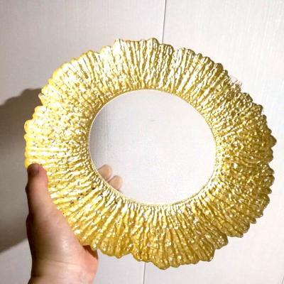 China Glass Charger Platesm For Wedding for sale