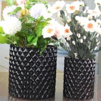 China Emobossed Decorative Glass Vase for sale