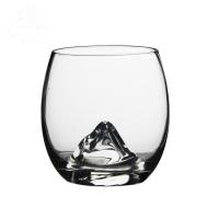 China Lead Free Crystal Ice Hill Bottom Handmade Whiskey Glass for sale