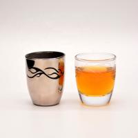 China Platinum 50ml Unique Shot Glasses With Branded Decal Logo for sale