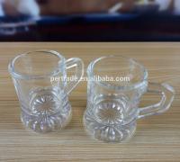 China Customize Unique Shot Glasses , Mini Shot Glasses With Embossed Bottom for sale