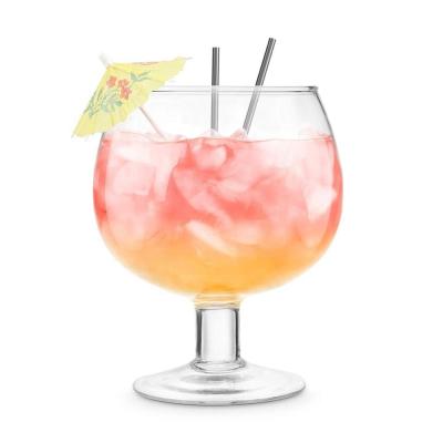 China Handblown Giant Crystal Cocktail Glasses With Logo Decal for sale