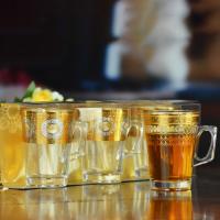 China Golden Decorated Gold Decal Tumbler Drinking Glasses for sale
