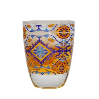 China Heavy Duty Tumbler Drinking Glasses With Decorated Pattern for sale