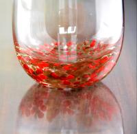 China Red Stars Bottomed Creative Macadam Tumbler Drinking Glasses for sale