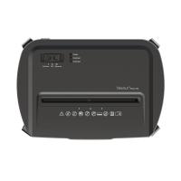 China P4 12 Sheets Cross Cut Paper Shredder 18 Liter Pull-out Bin,8 Mins Shredding Time,LED Indication for sale