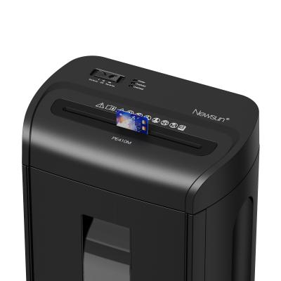China P4 10 Sheets Cross Cut Paper Shredder 18 Liter Bin,8 Mins Shredding Time,Lift Head,LED Indication for sale