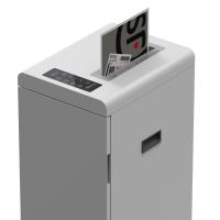 China Commercial Heavy Duty Micro Cut 15 Sheets Paper Credit Card CD Shredder LA5015M with Wheels for Office Home Use for sale