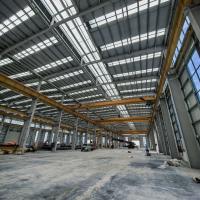 China Ventilated Steel Workshop Building with Turbine Louver Air Circulation System Design for sale