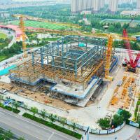 China Multi Level Metal Frame Buildings Steel Parking Structure Fireproof Coating for sale