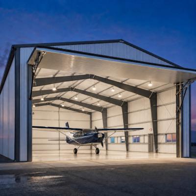 China Customized Steel Structure Expandable Modular Prefab Metal Airplane Hangar Warehouse for sale