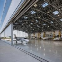 China Class A Fire Rated Modular Aircraft Hangar Building Clear Span Storage Structure For Airplane Fleet for sale
