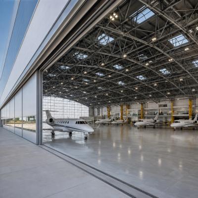 China Class A Fire Rated Modular Aircraft Hangar Building Clear Span Storage Structure For Airplane Fleet for sale