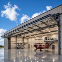 China Hot Dip Galvanised Prefabricated Steel Structure Steel Hangar Buildings For Aircraft Storage for sale