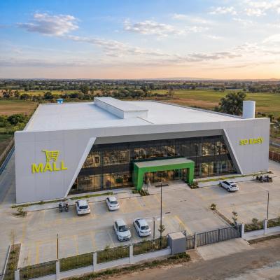 China Prefabricated Commercial Steel Frame Industrial Building For Offices Shopping Centers for sale
