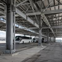 China Large Span Steel Frame Carport For Bus And Truck Metal Parking Structures for sale