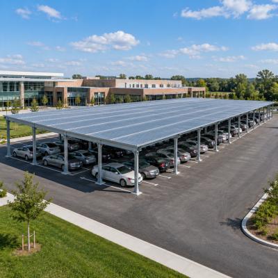 China Easy Assembly Steel Parking Canopy Galvanized For School And Hospital for sale