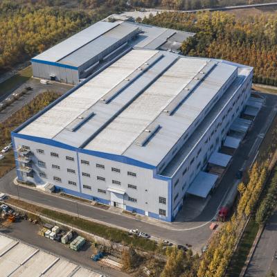 China Large Span Multi Storey Steel Structure Building Factory With Pre Engineered Design for sale