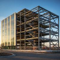 China Earthquake Resistant Multi Storey Steel Structure Site Office Easy Assembly & Disassembly for sale