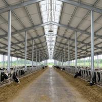 China Wind Resistant Steel Agricultural Portal Frame Buildings Processing Plant for sale