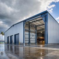 China Wind Load Rated Prefabricated Steel Warehouse Hurricane Resistant Structure for sale