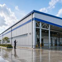 China Low Maintenance Prefabricated Steel Buildings Warehouse Durable Coated Frame for sale