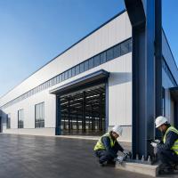 China CE Certified Prefabricated Steel Frame Workshops ISO 9001 Pre Engineered Steel Structures for sale
