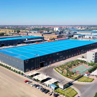 China Custom Size Prefabricated Steel Warehouse Building Adjustable Width Length Eave Height For Your Storage Layout for sale