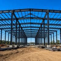 China Corrosion Resistant Prefab Steel Building Anti Rust Galvanized Frame for Coastal Warehouse for sale