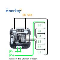 China Hardware 6S 50A Lithium Battery BMS NCM Battery Cell BMS 24V For Home Storage System for sale