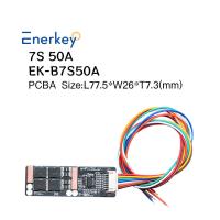 China Enerkey 24V 30V 6S 7S 50A Lithium Battery Bms System Li Ion Battery BMS Board for sale