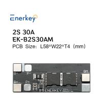 China Enerkey 2S 20A 30A Li-ion Lithium Battery 18650 Charger PCB BMS Protection Board For Drill Motor for sale