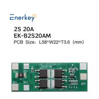 China Enerkey BMS 2S 20A 7.4V 8.4V Li-Ion LiPo Battery BMS 18650 Charger Protection Board for Electric Motorcycle for sale
