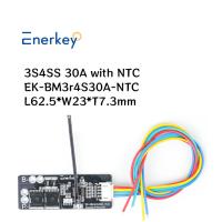 China Enerkey 3S 4S 30A BMS With NTC 11.1V 12.6V 14.8V 16.8V PCB Protection Board For 18650 Li-ion Lithium Battery Cell for sale
