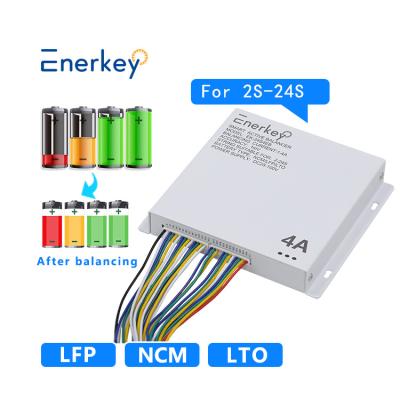 China Enerkey Smart Lifepo4 Balancer 4A 2S-24S For 3.2v 3.7v NCM/LFP/LTO Battery Cell for sale